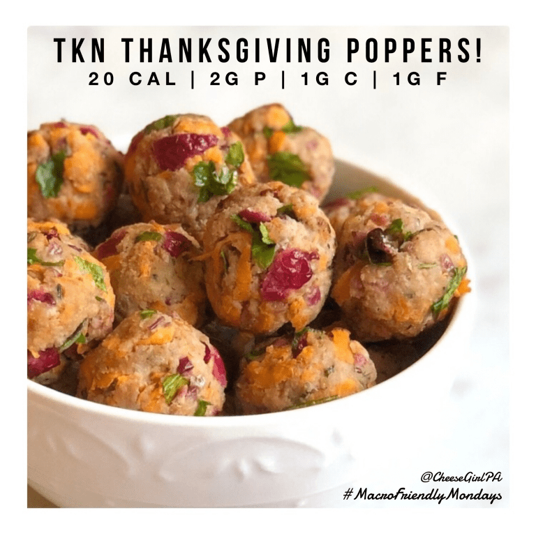 Macro Friendly Mondays — TKN Thanksgiving Poppers! 🦃 – What Can Be ...
